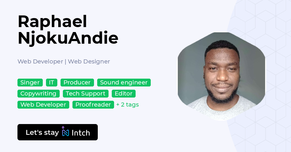 Raphael NjokuAndie - Web Developer | Web Designer, | Intch
