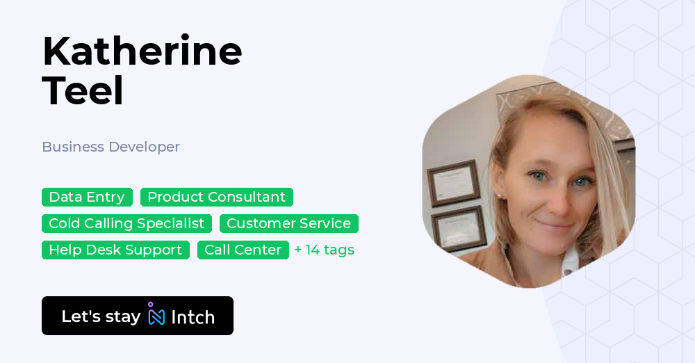 Katherine Teel - Business Developer, | Intch