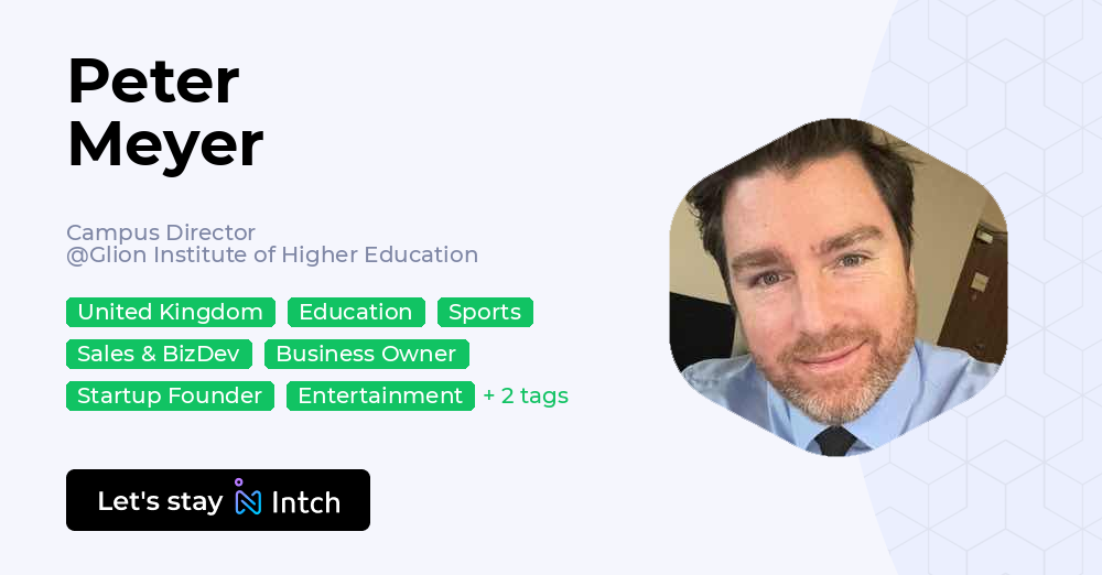 Peter Meyer - Campus Director, Glion Institute of Higher Education | Intch