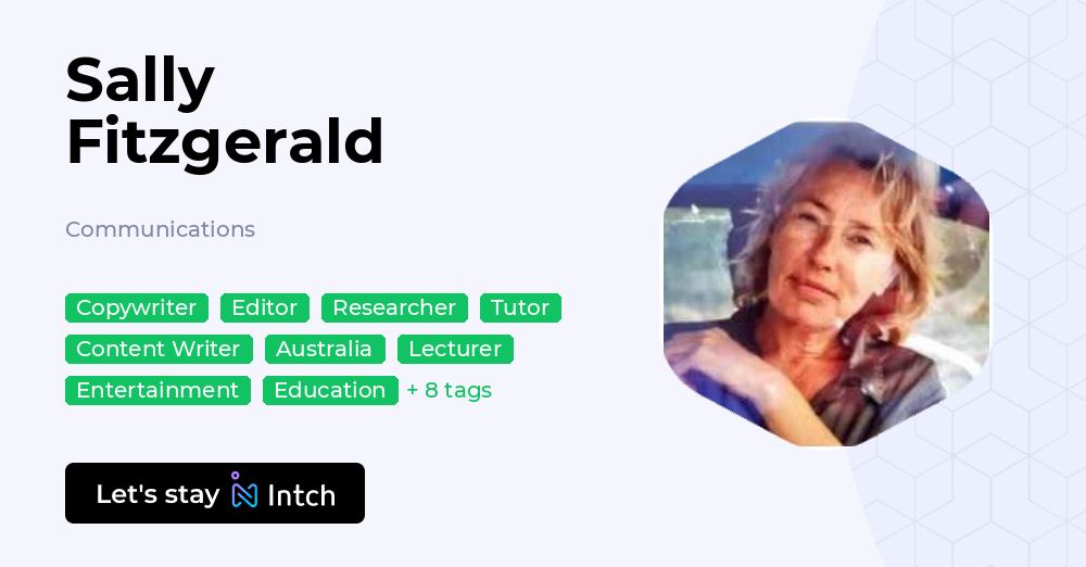 Sally Fitzgerald - Communications, | Intch