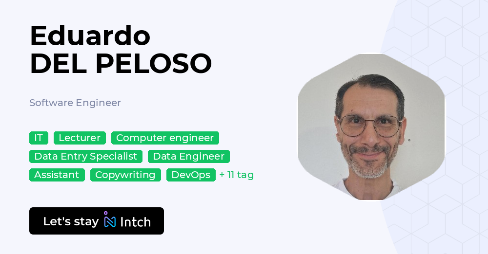 Eduardo DEL PELOSO - Software Engineer, | Intch