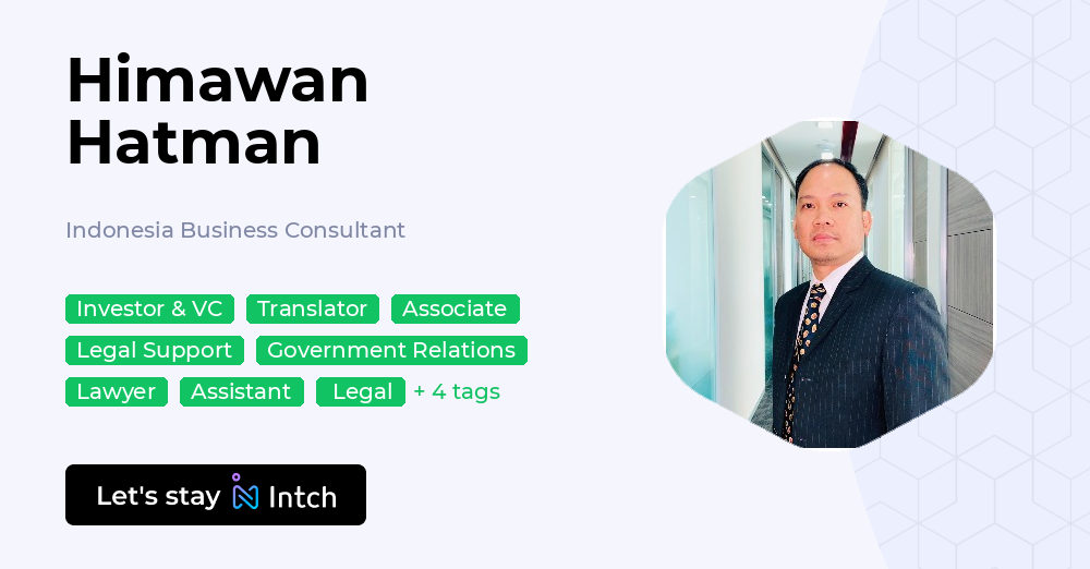 Himawan Hatman - Indonesia Business Consultant, | Intch