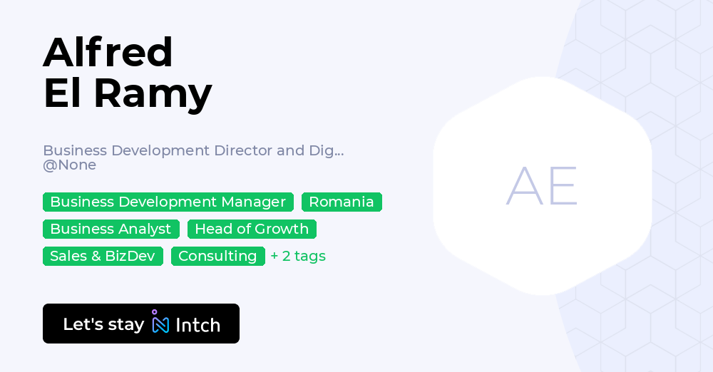 Alfred El Ramy - Business Development Director and Digital ...