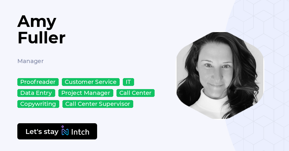 Amy Fuller - Manager, | Intch