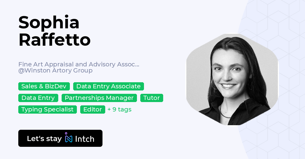 Sophia Raffetto - Fine Art Appraisal and Advisory Associate, Winston ...