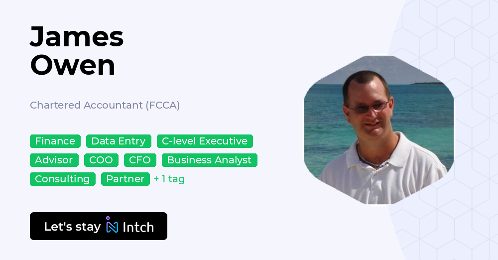James Owen - Chartered Accountant (FCCA), | Intch