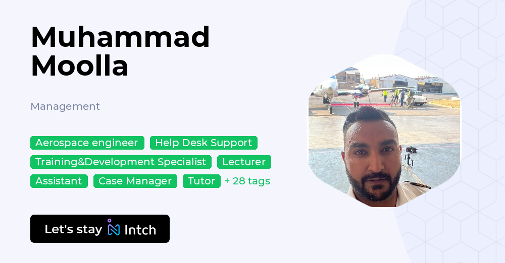 Muhammad Moolla - Management, | Intch