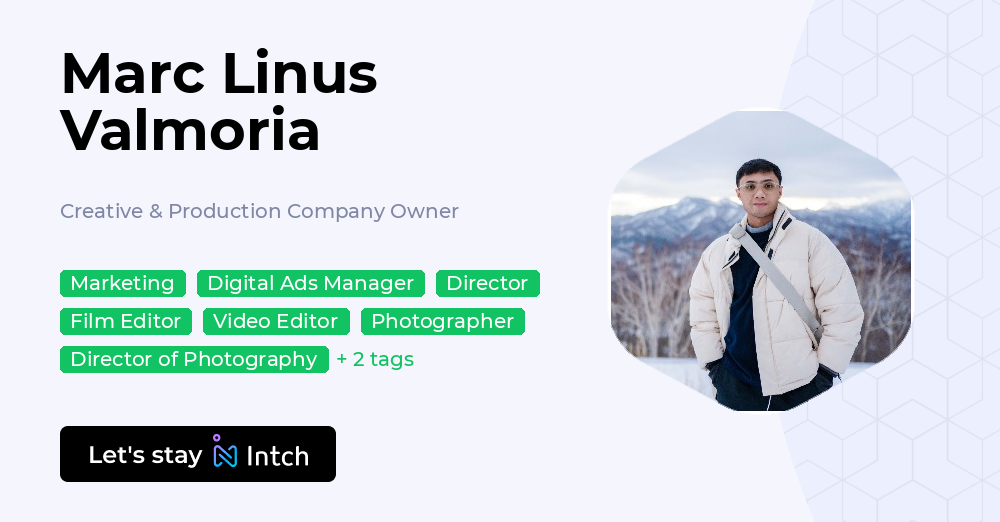 Marc Linus Valmoria - Creative & Production Company Owner, | Intch