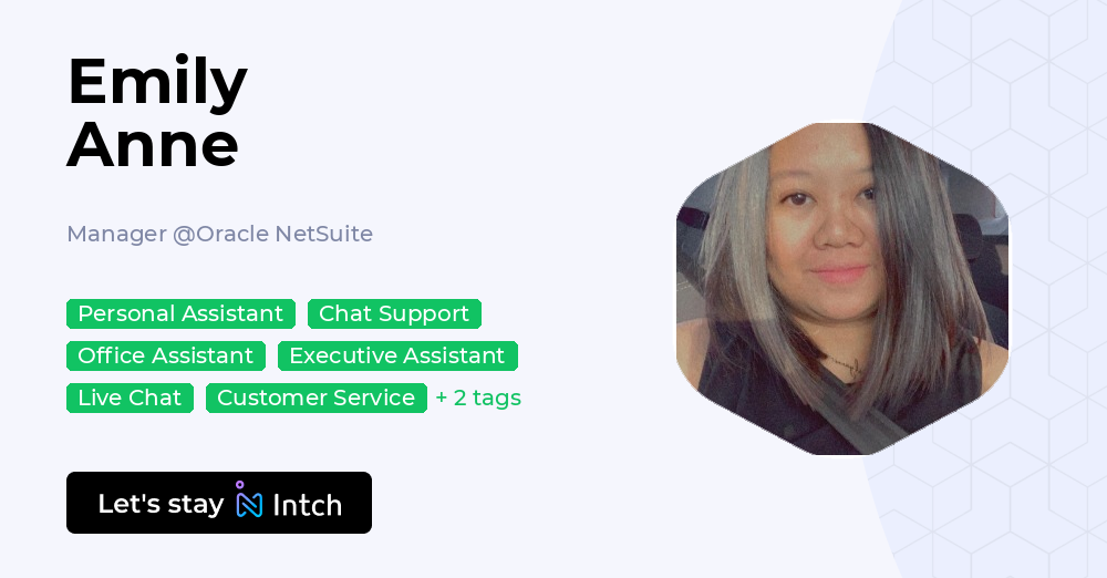 Emily Anne - Manager, Oracle NetSuite | Intch