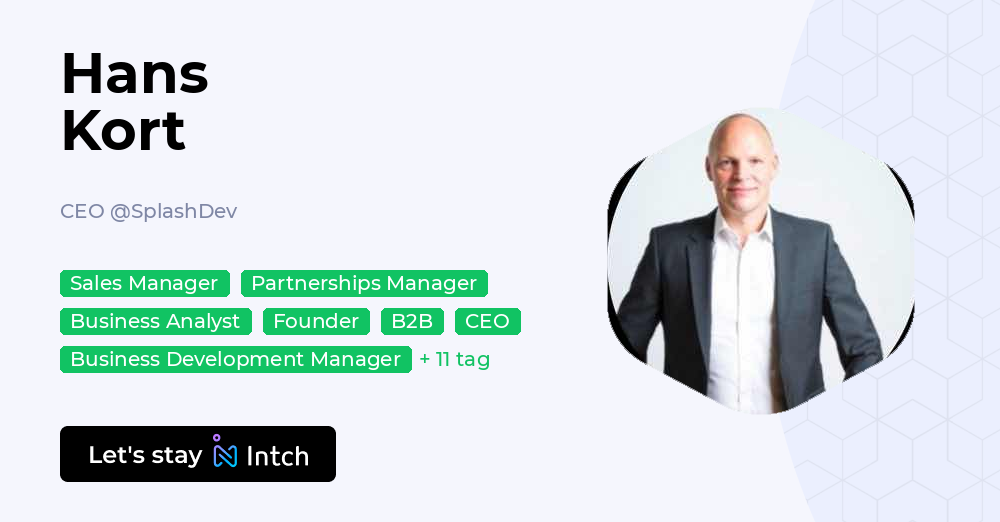 Hans Kort - CEO, SplashDev | Intch