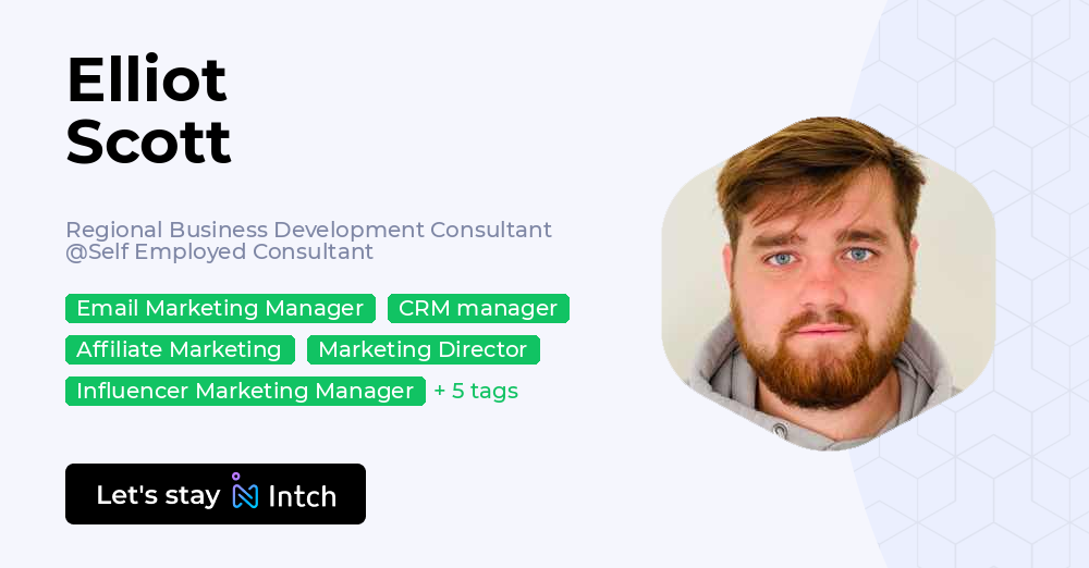 Elliot Scott - Regional Business Development Consultant, Self Employed ...