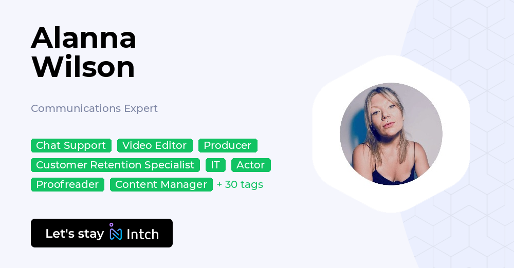 Alanna Wilson - Communications Expert, | Intch