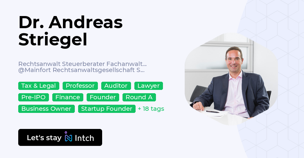 Dr. Andreas Striegel - Rechtsanwalt Steuerberater Fachanwalt für ...
