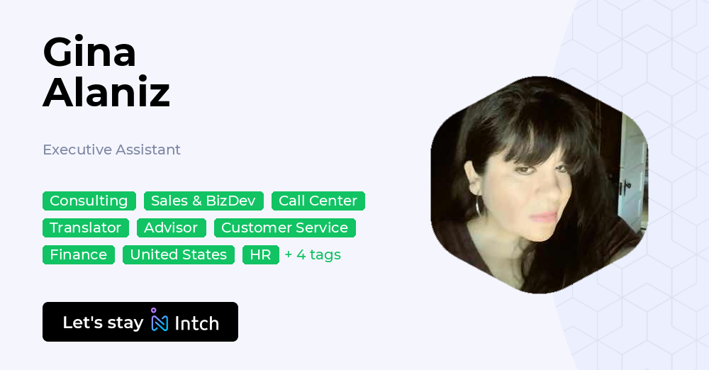 Gina Alaniz - Executive Assistant, | Intch