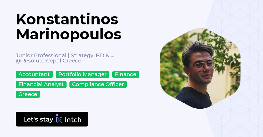 Konstantinos Marinopoulos - Junior Professional | Strategy, BD ...