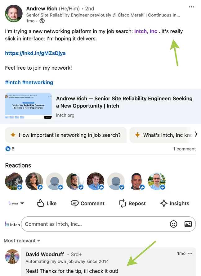Intch — Professional Networking App for the Future of Work