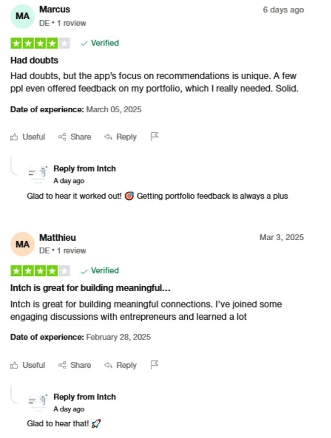 Intch — Professional Networking App for the Future of Work